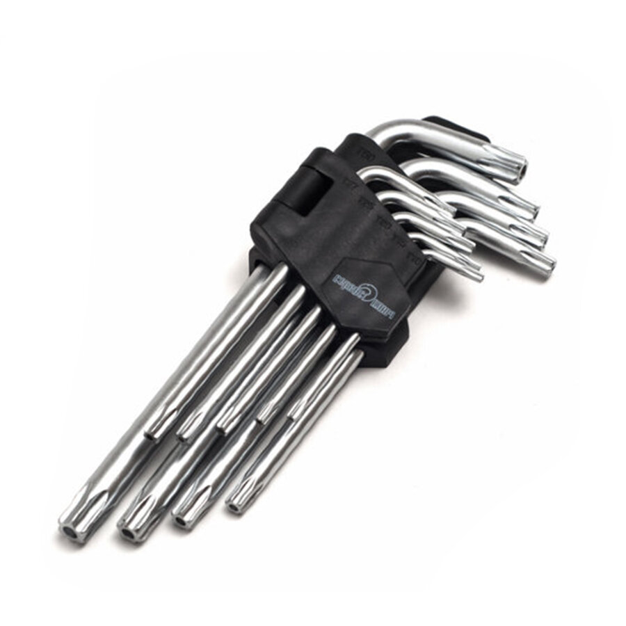 Набор Г-образных звездочек (торкс) с отверстием 9 пр. Сервис Ключ 70675