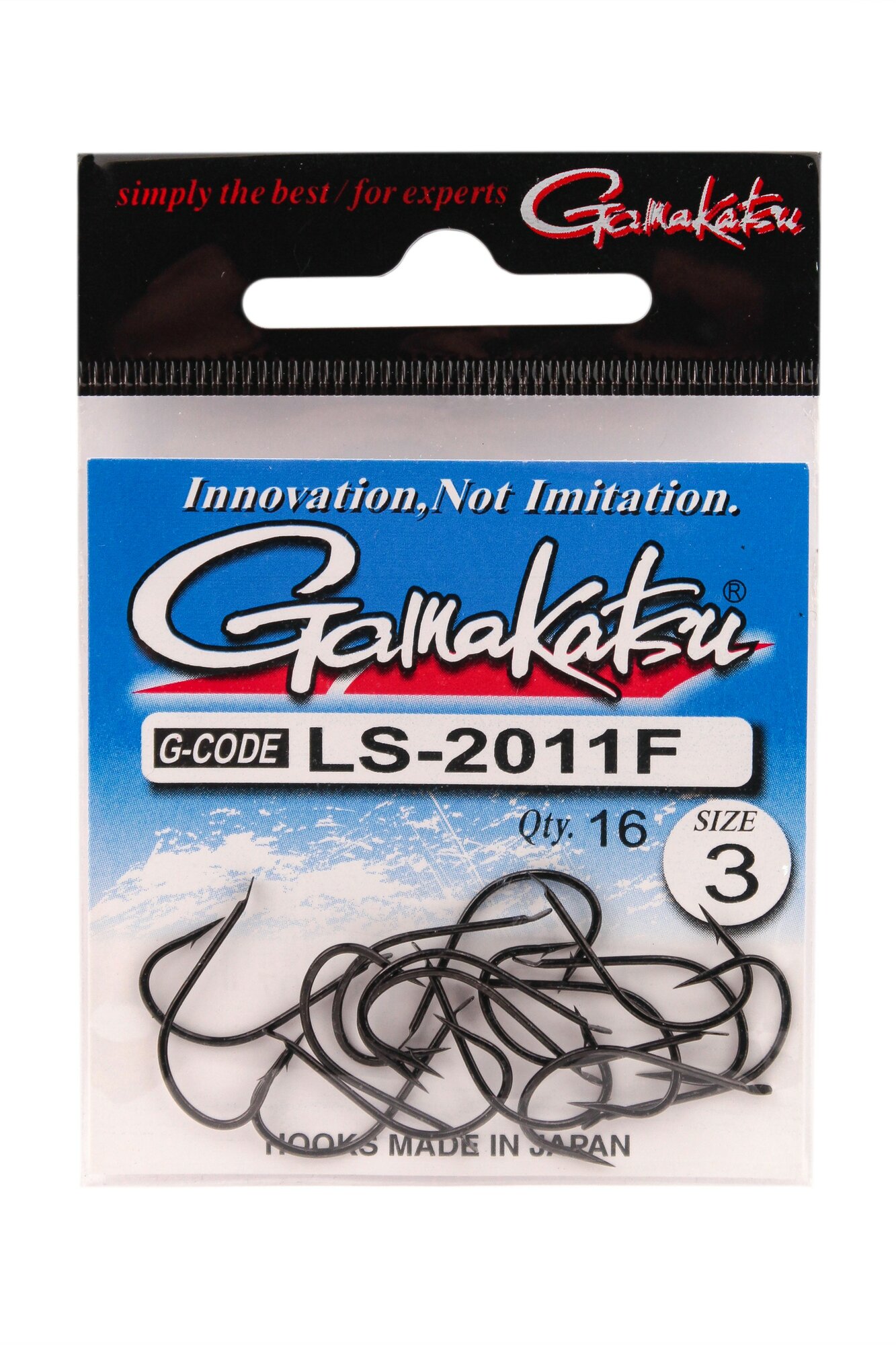 Gamakatsu NL LS-2011F крючок черный №3 для рыбалки на джиговые приманки для донной ловли