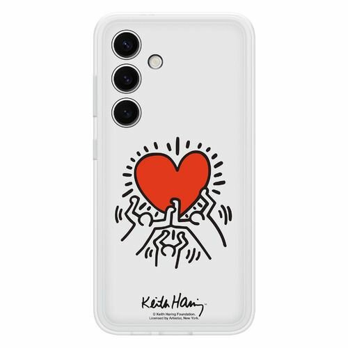 Чехол (клип-кейс) Samsung Flipsuit Case S24+, для Samsung Galaxy S24+, белый/прозрачный [ef-ms926cwegru]