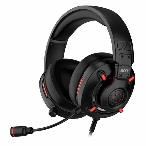 Гарнитура игровая Acer Nitro OHW306, для компьютера, мониторные, проводные, черный [zl. hdsee.00e]