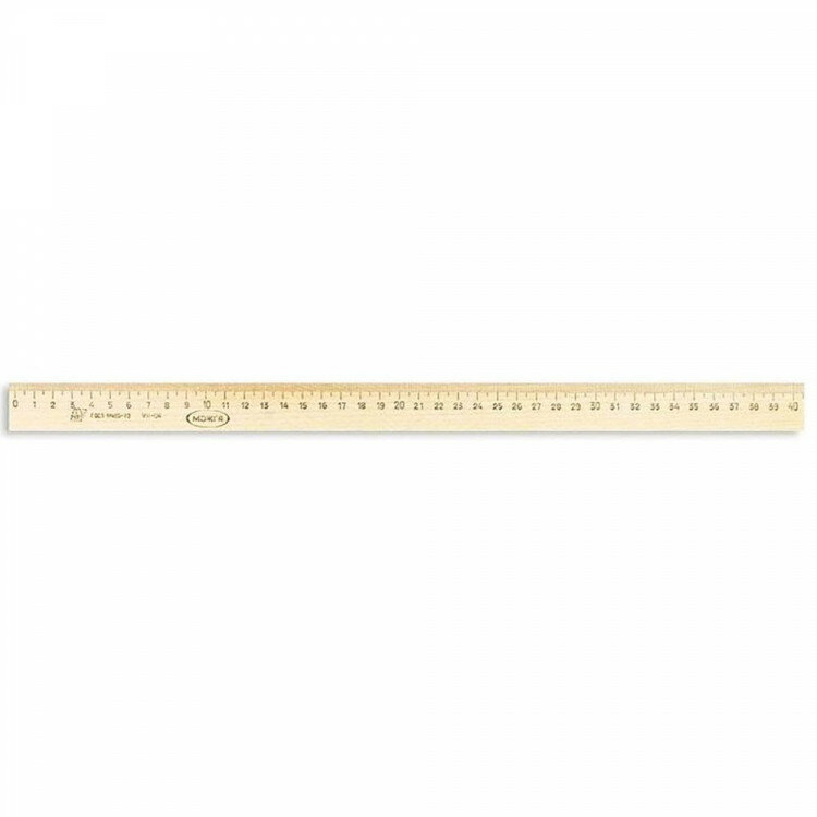 Линейка деревянная 40см (можга) арт. С08. Количество в наборе 20 шт.