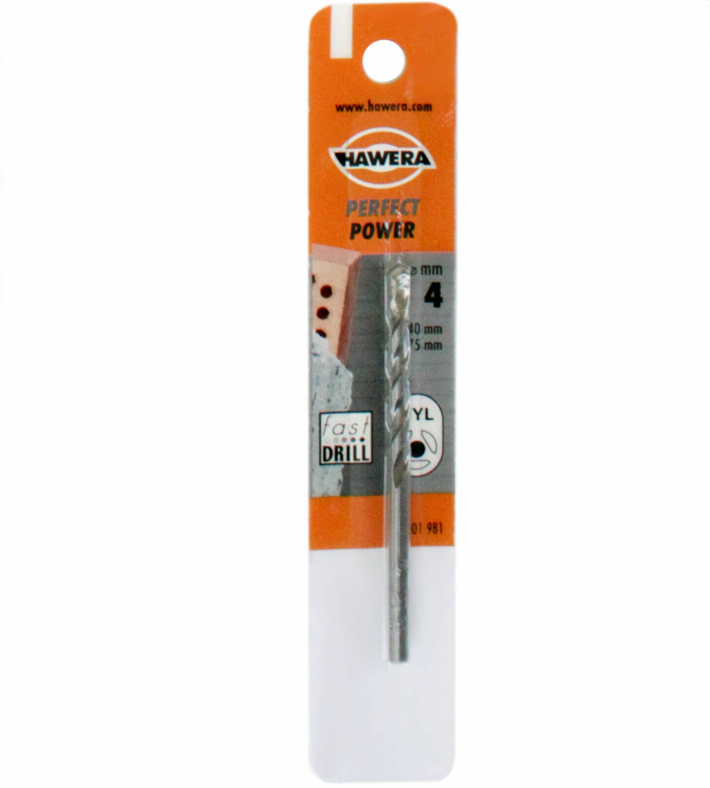 Сверло по бетону PerfectPower (4х75 мм) HAWERA F00Y201981