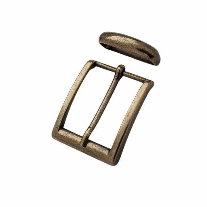 Пряжка ZAC-5070 со шлевкой 30мм (ст. латунь)