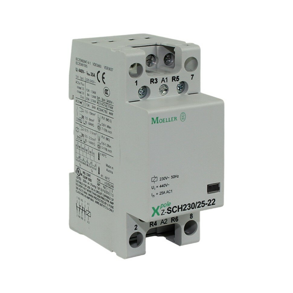 MOELLER / EATON Z-SCH230/25-22 248849 Модульный контактор 230V AC 25A 2NO+2NC