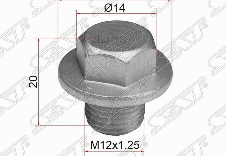 SAT ST-90341-12023 Пробка Toyota Crown 89-91 / Land Cruiser 98-12