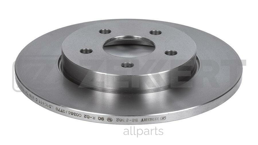 ZEKKERT BS-5362 Диск торм. задн. Ford Mondeo III 00- Jaguar X-Type (X400 )01-