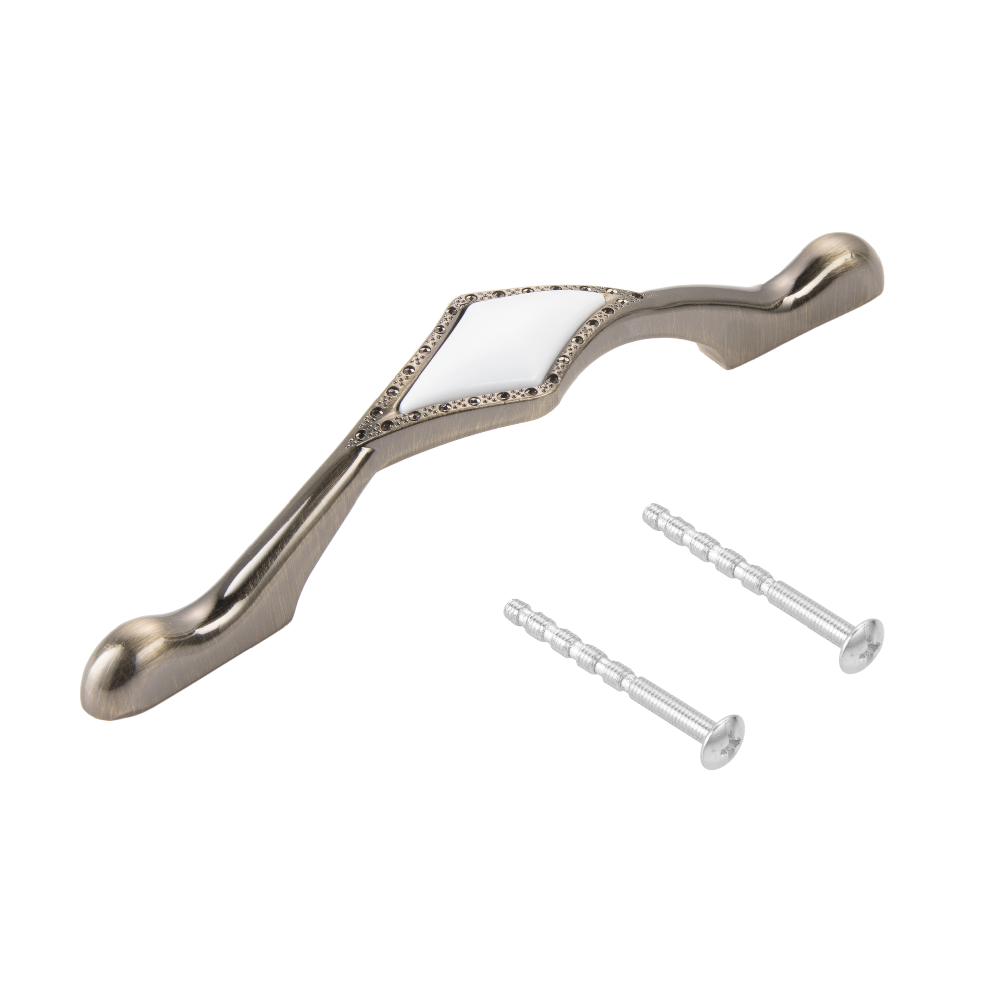 Мебельные ручки-скобы EDSON 8305-96-AB | античная бронза (комплект 2 штуки)