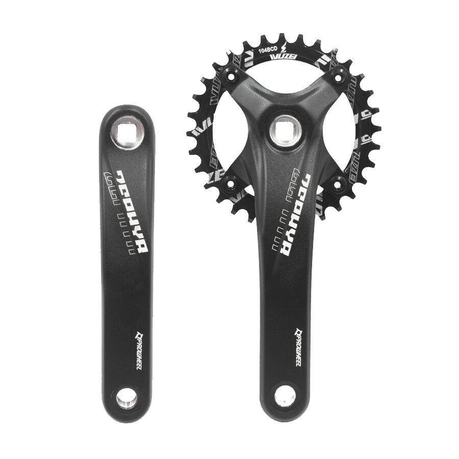 Шатуны Prowheel для горных велосипедов, алюминиевые, 170/175 мм, 30/32/34/36/38/40/42t 175 мм, 104BCD Chainring 34T