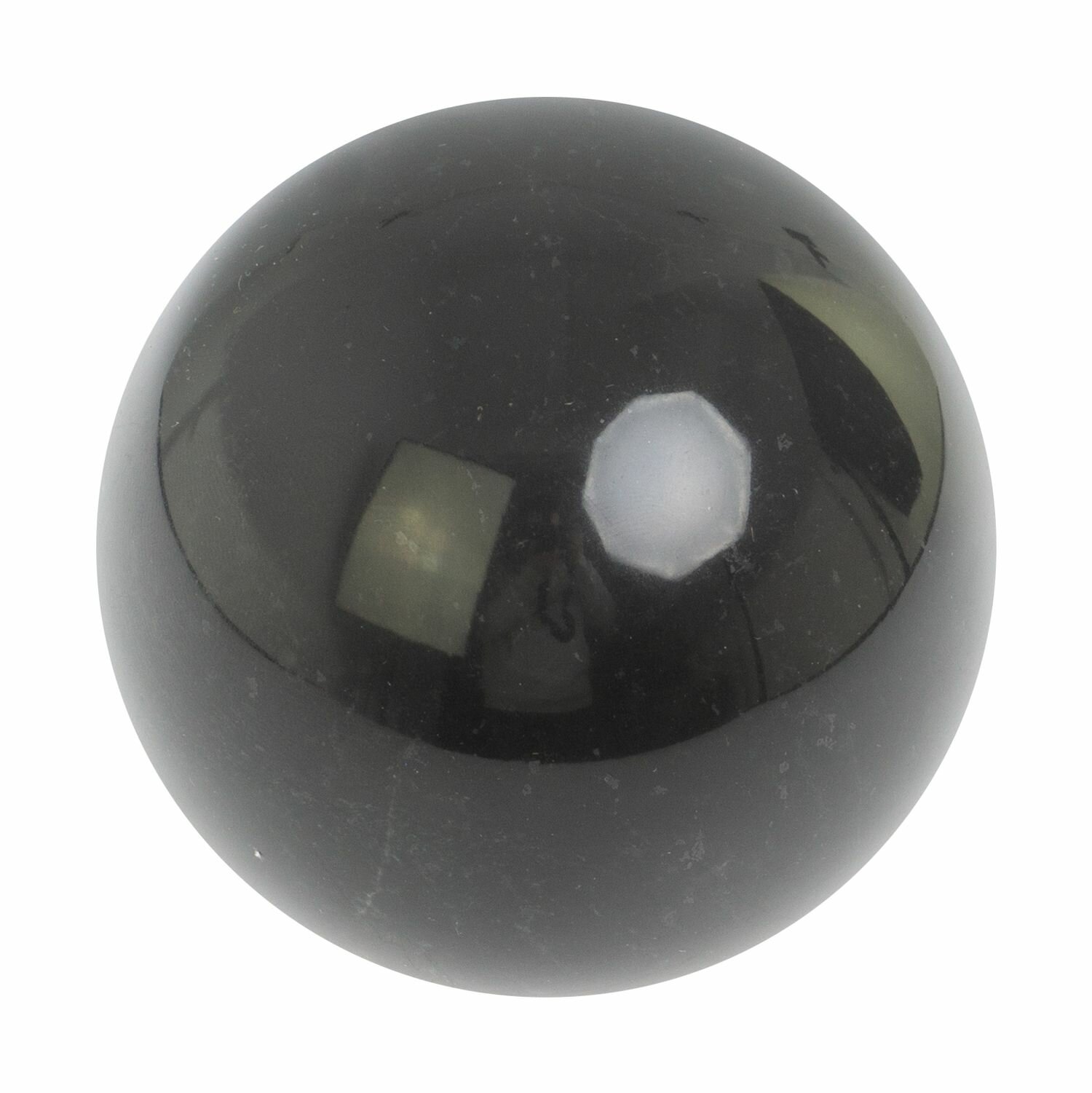 Шар из черного змеевика диаметр 10 см 127495