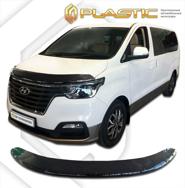 Дефлектор капота Hyundai H1 TQ 2017-н. в. Classic черный exclusive