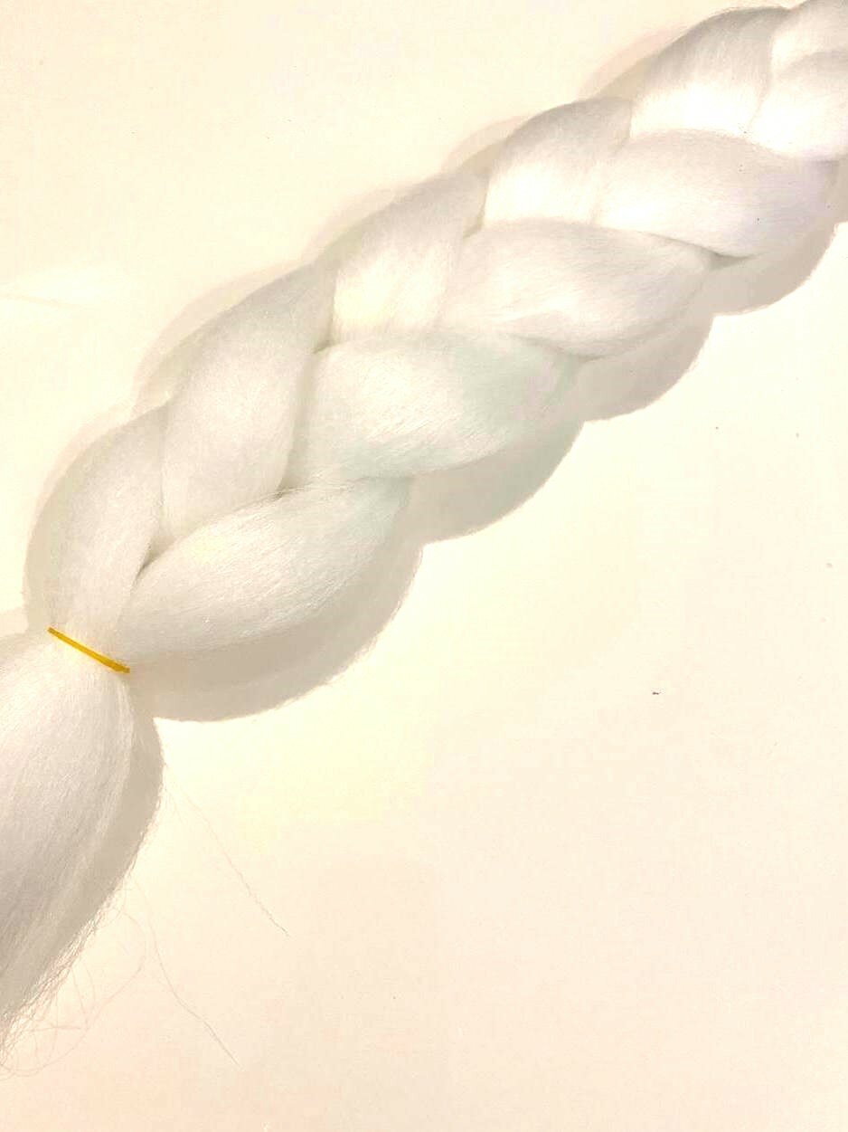 Канекалон 65 см Белый