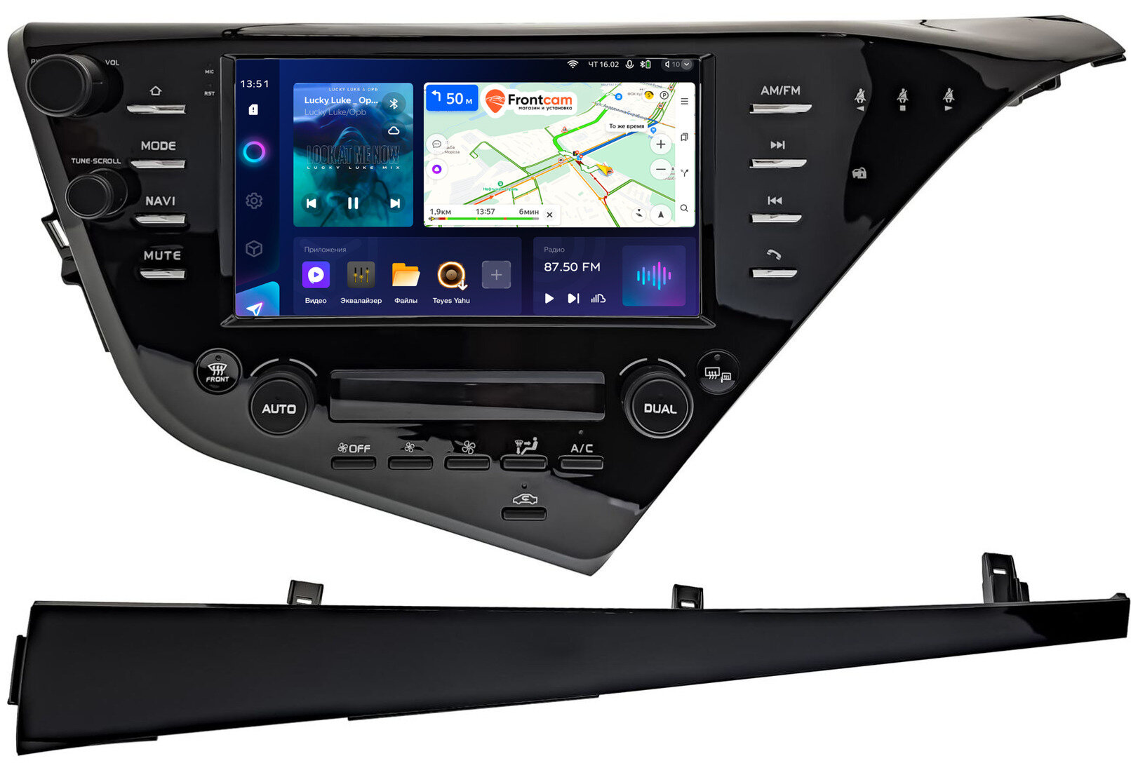 Штатная магнитола Toyota Camry XV70 2017-2021 (авто с NAVI, левый руль) Teyes CC3 2K 4/64 9.5" RM-9-1870 Android 10 (4G-SIM, DSP, QLed)