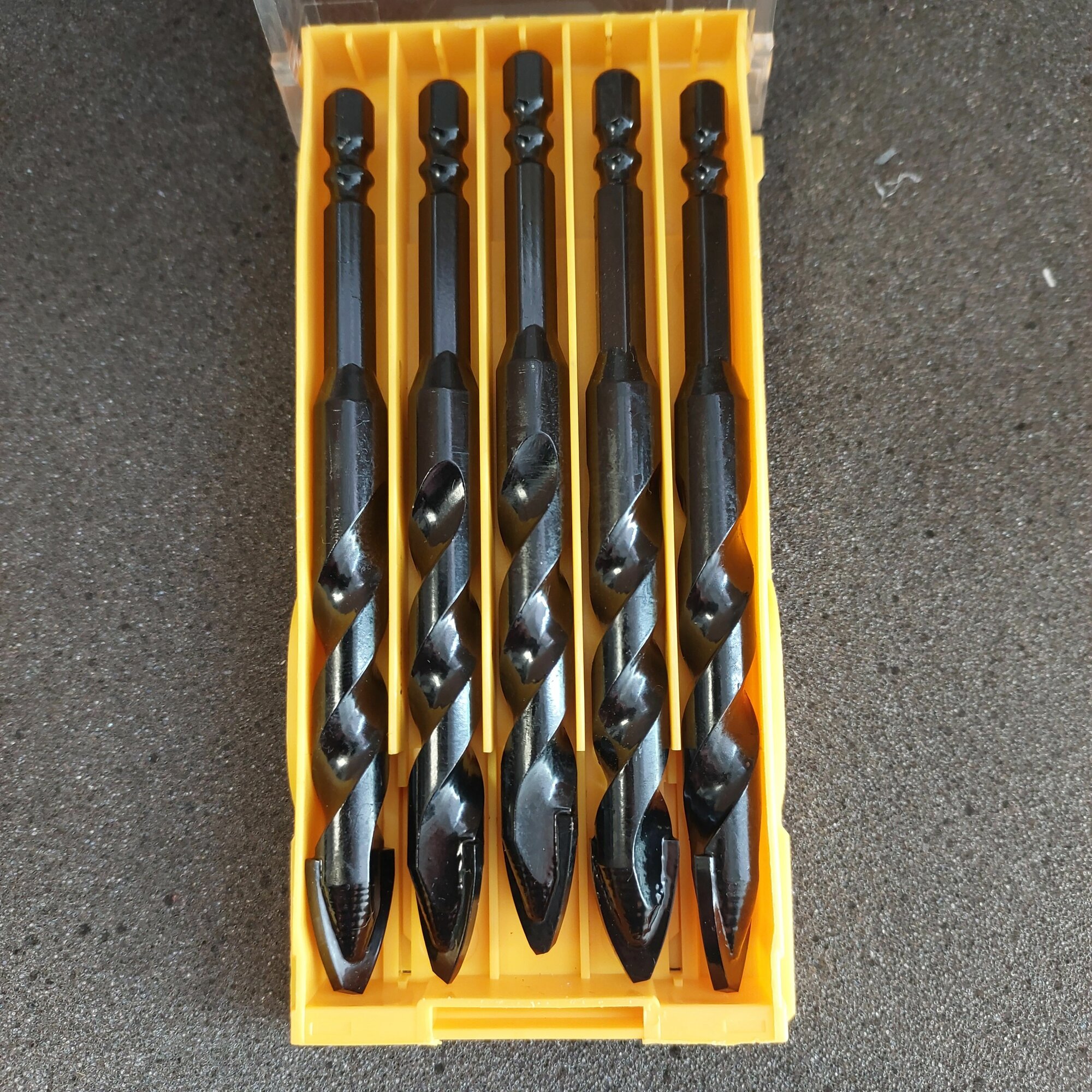 Сверло 12мм (набор 5шт) по керамике и керамограниту усиленное PROCUT 502012