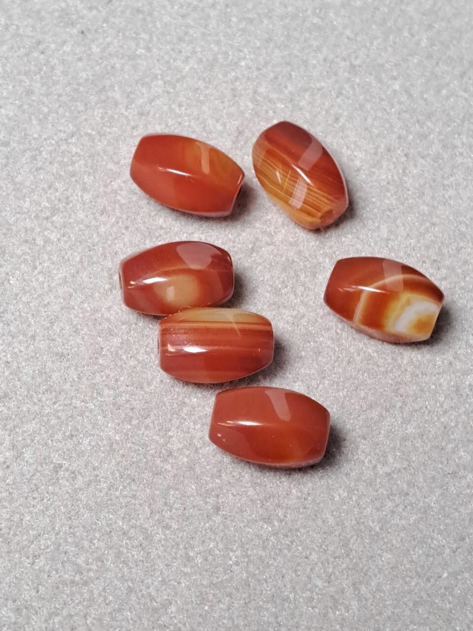 Бусины сердолик, натуральный камень, для рукоделия, для творчества, для браслетов, для украшений