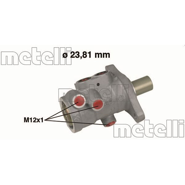 Цилиндр тормозной главный для автомобиля Renault Рено, METELLI 05-0556 (1 шт.)