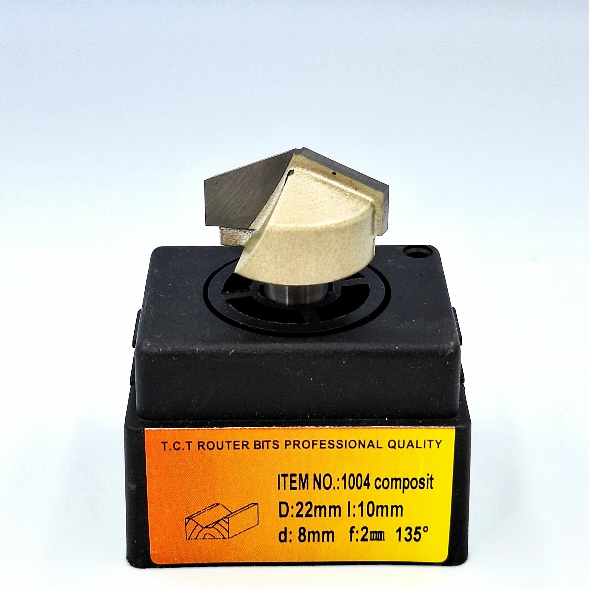 Фреза Globus 1004 composit D22 h10, хвостовик 8 мм, 135 градусов