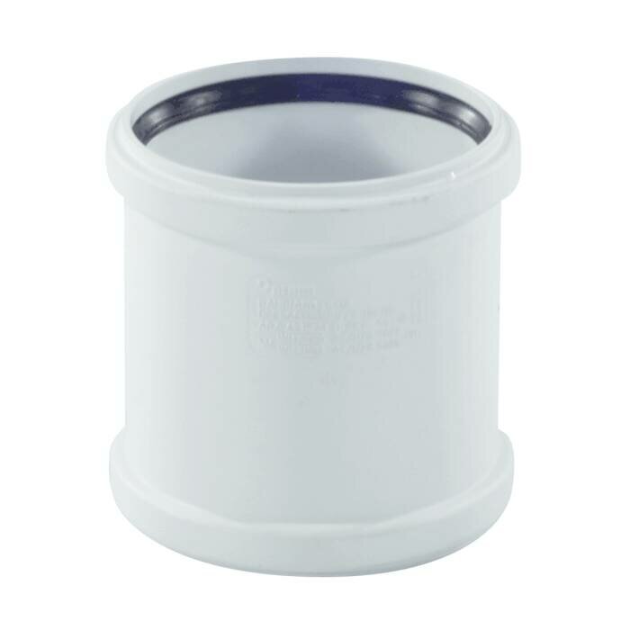 Муфта PP-H ремонтная бесшумная белая RAUPIANO PLUS Дн 110 б/нап в/к Rehau 11215141001