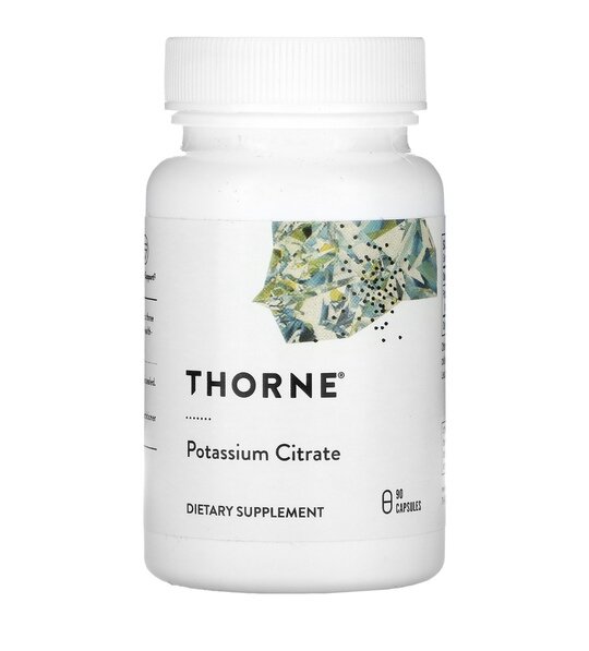 Thorne Research цитрат калия 90 капсул