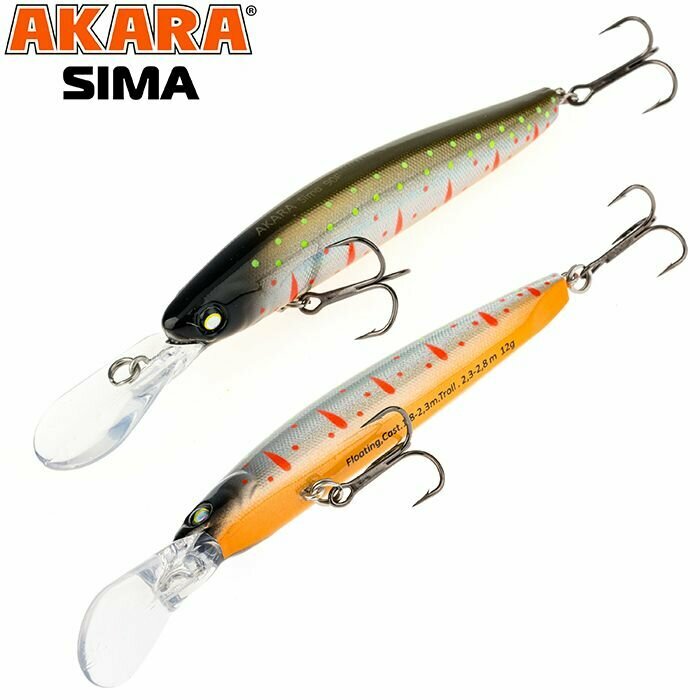 Воблер Akara Sima 90F 12 гр. (3/7 oz 3,5 in) A110