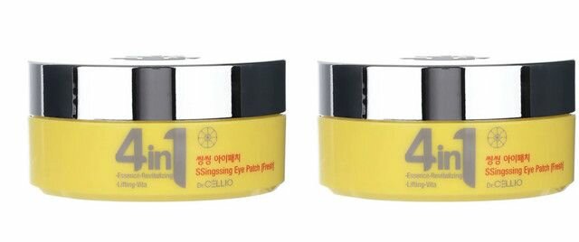 Dr.CELLIO Патчи для кожи вокруг глаз с витаминами, 90 г, 2 шт