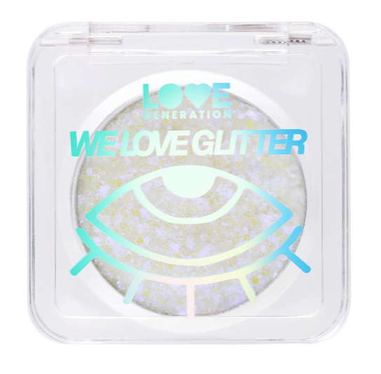 Глиттер для лица Love Generation We love glitter, тон 04 серебристо-фиолетовый, 1,8 г