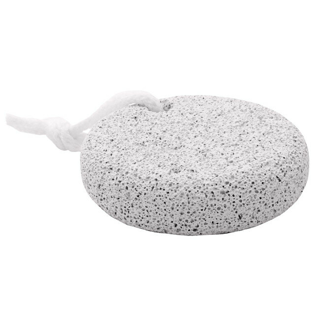 KAIZER пемза педикюрная круглая с верёвкой из натурального камня для кожи стоп