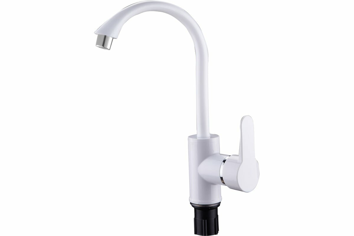 РМС смеситель для кухни с высоким изливом из высокопрочного пластика PL5-017F-1