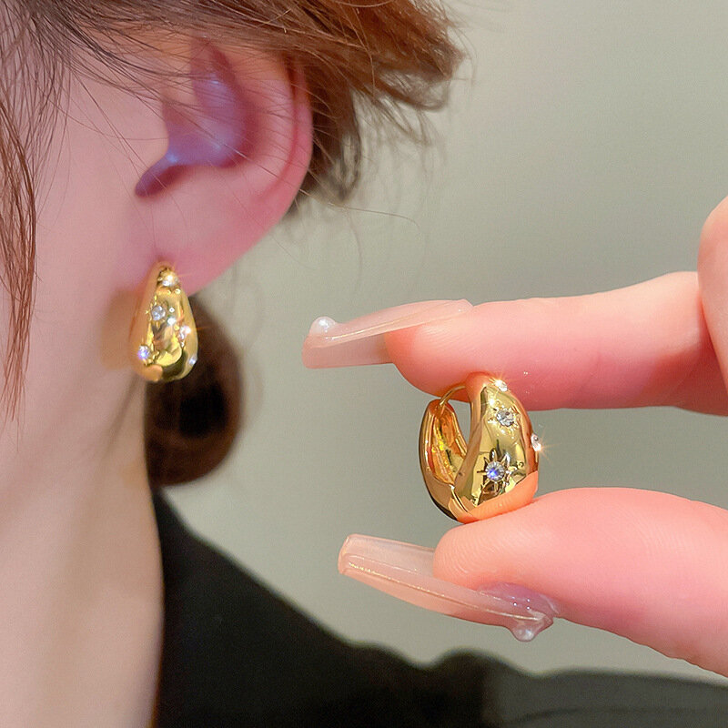 Серьги конго, горный хрусталь