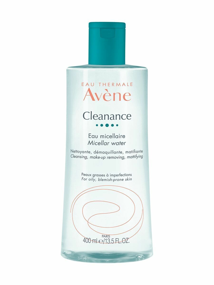 Avene Клинанс, вода мицеллярная для жирной кожи, склонной к акне 400 мл
