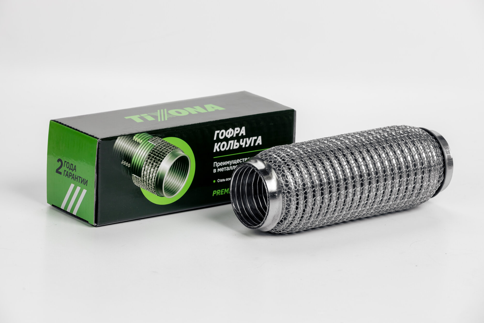 Гофра Кольчуга 50 200 (AISI 304 wire mesh interlock) TIXONA P50200WM