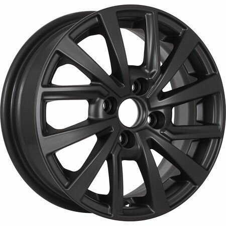 Колесный литой диск KDW KD1430 R14x5.5 4x100 ET40 CB54.1 Matt_Black_Painted