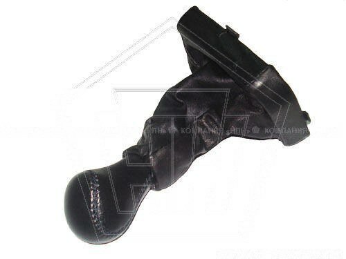 Ручка рычага кпп ваз 2113-15 с рамкой, винил, синий, в блистере (кпп00032)