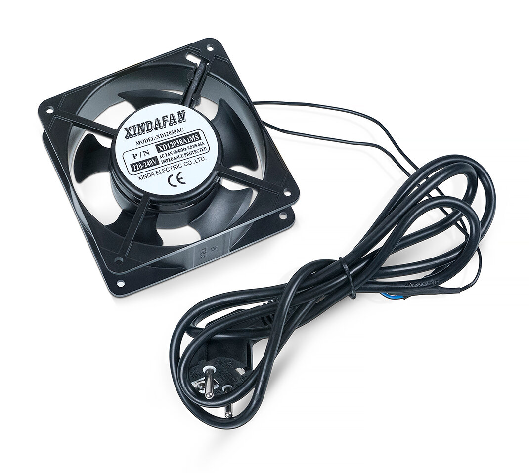 ABC Серверный аксессуар - вентилятор Cabeus XD12038A2 d120mm, для установки в настенные шкафы серии SH-05F/WSC-05D (220В)