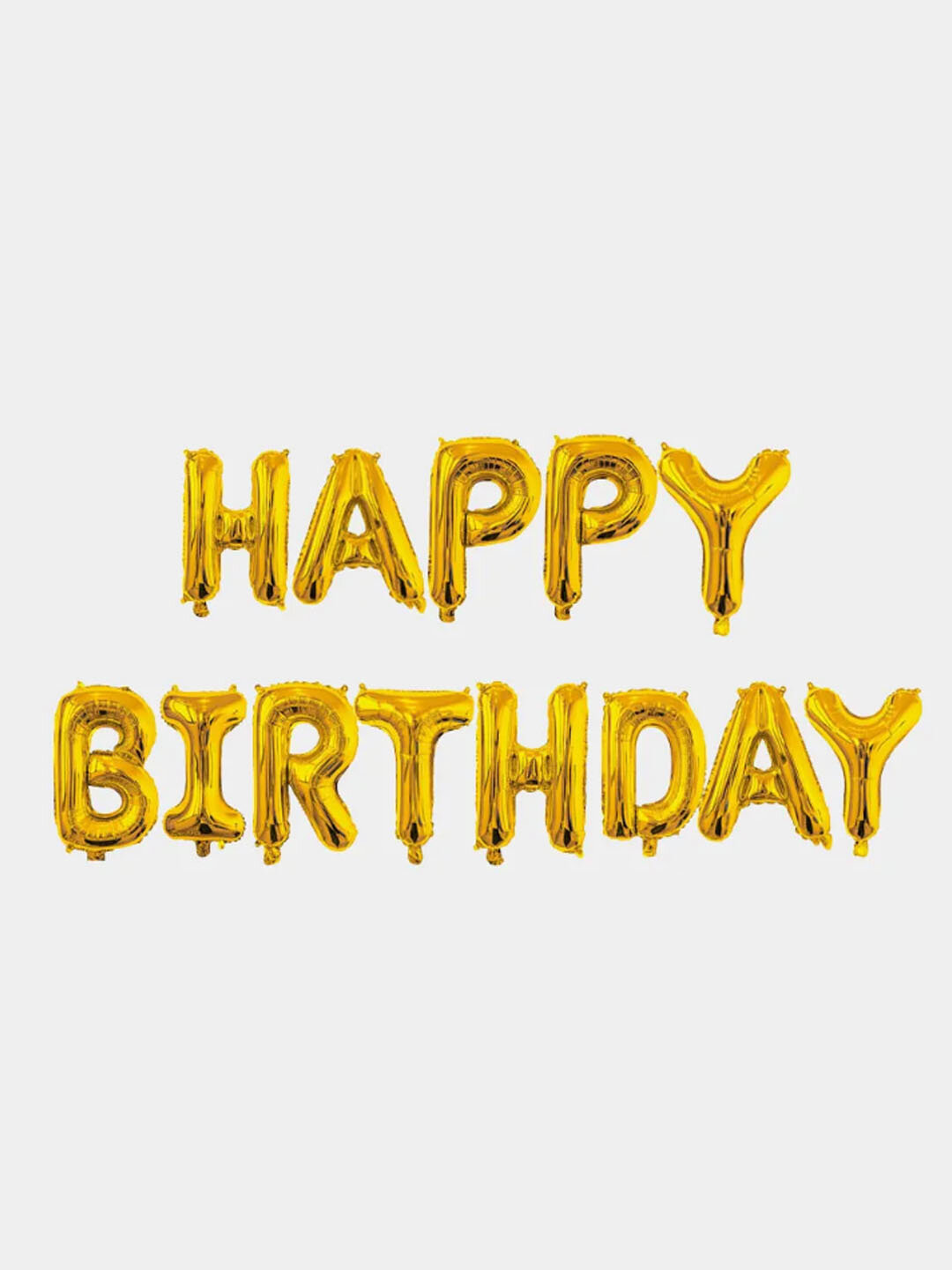 "Happy birthday" - гирлянда из фольгированных воздушных шаров