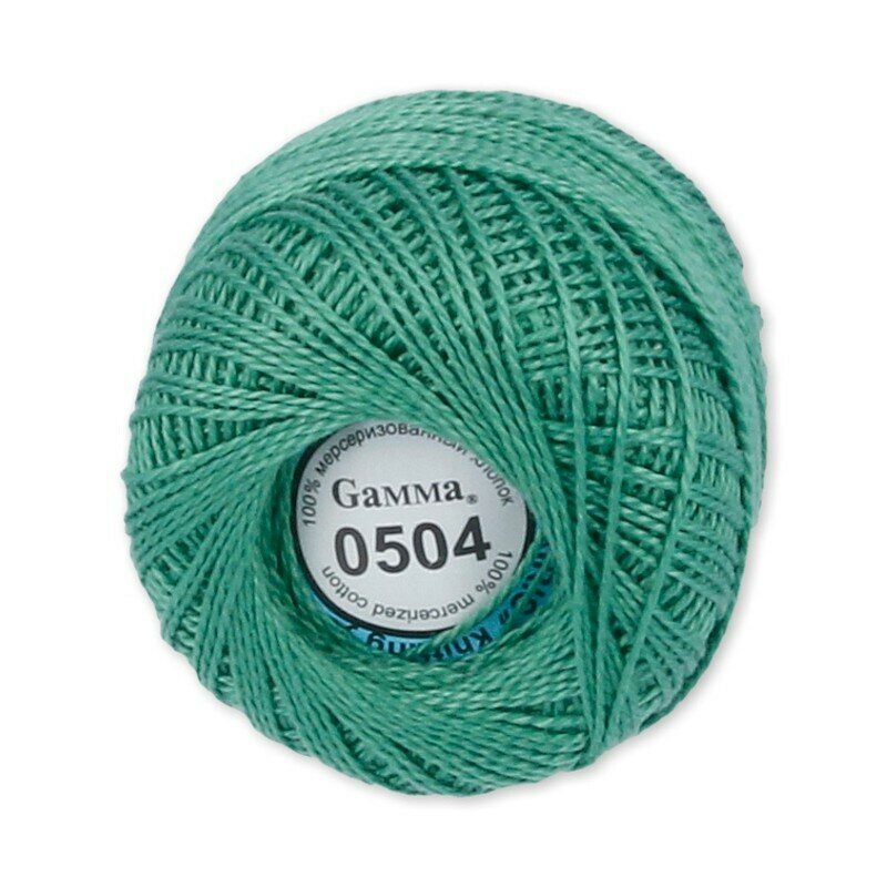 Пряжа "Gamma" Ирис 100% хлопок, цвет: 0504 (2 шт.)