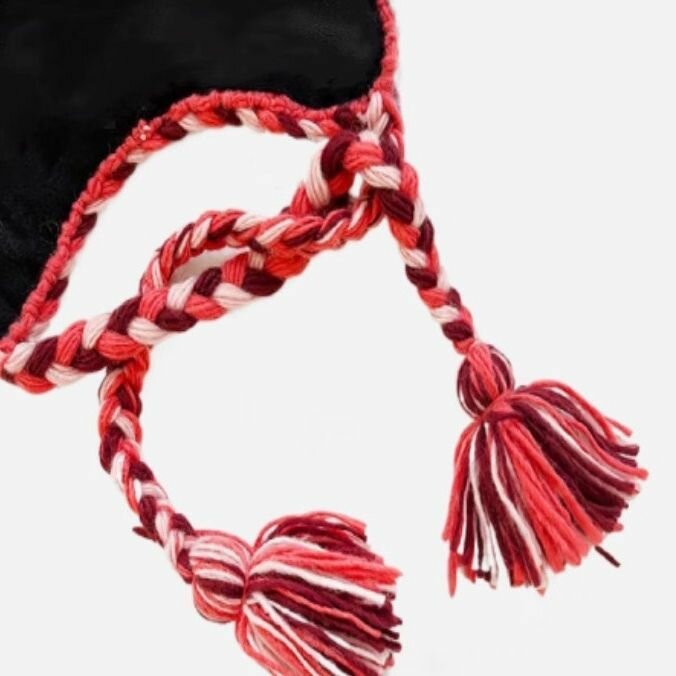 Шапка вязаная для бани, 3 косички, размер 55-59