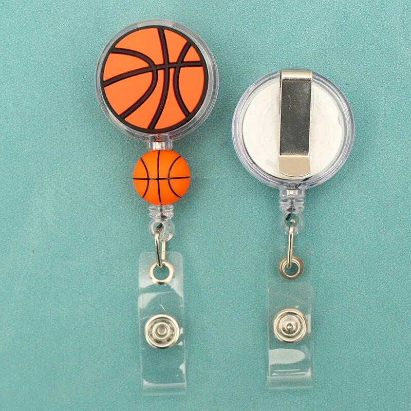 Креативный футбольный баскетбольный спортивный стиль, катушка для значка медсестры Enfermera, держатель для удостоверения личности, выдвижной держатель для визитных карточек для девочек и мальчиков, аксессуар