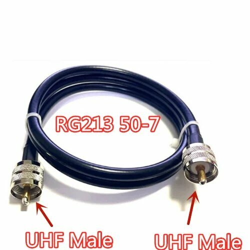 Кабель RG213 UHF Male-Male, 0.5m