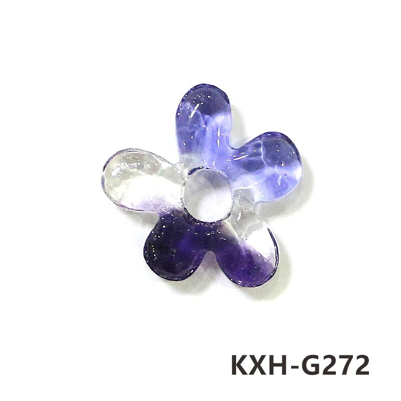 Подвеска цветок стеклянная KXH-G272