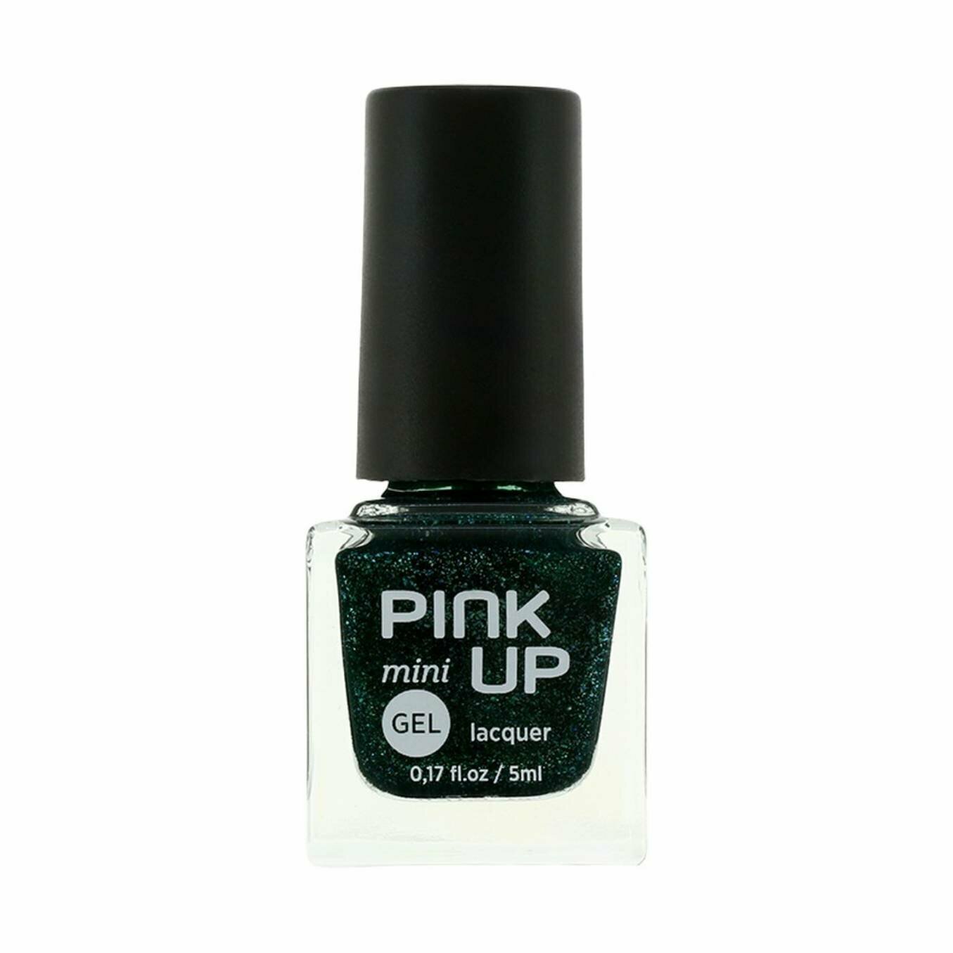 Лак для ногтей PINK UP MINI GEL с эффектом геля, тон 95, 5 мл