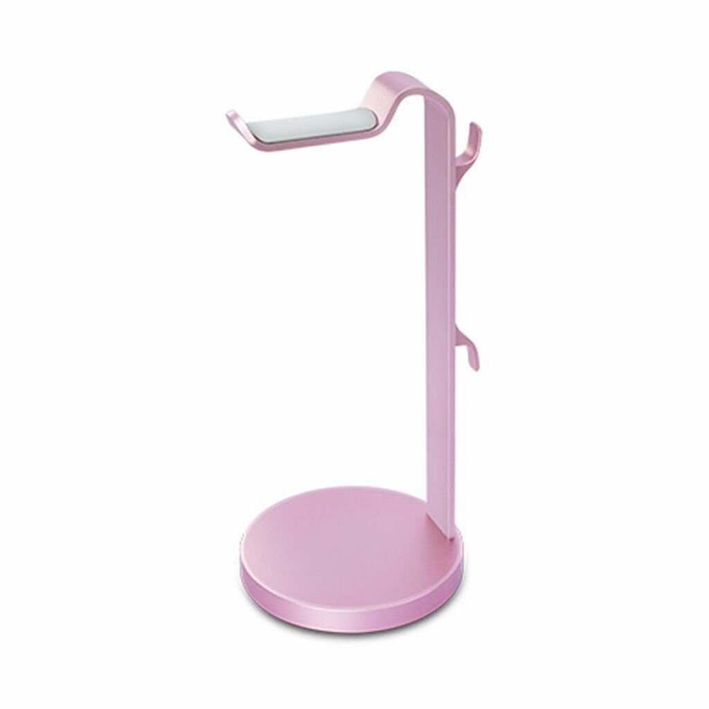 Алюминиевая подставка для наушников, крючок, держатель гарнитуры, настольный зажим наушников с твердым основанием экономии места на игровом ПК