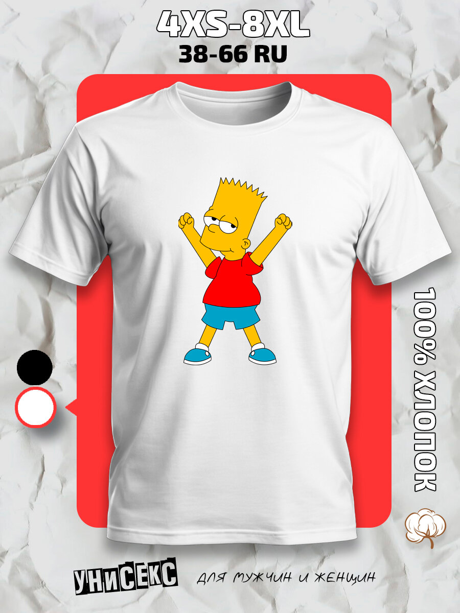 Футболка с принтом симпсоны bart барт