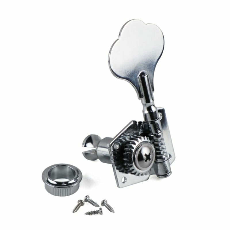 Бас-гитара с открытой ручкой в виде цветка сливы, струна квазисеребренная-левая