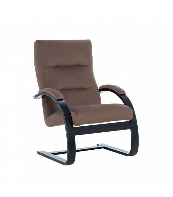 Кресло Leset Монэ, венге, ткань велюр, v23 молочный шоколад