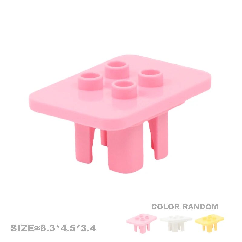 Розовый игровой блок Yiuiuly, Square table, 6.3*4.5*3.4