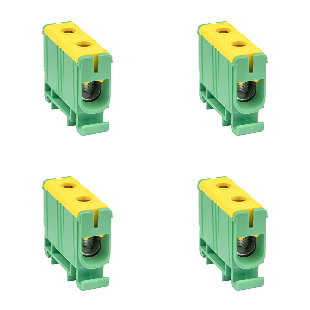 Клемма на 2 провода КСВ 16-50 2,5-50 кв. мм с пастой (4 шт.)