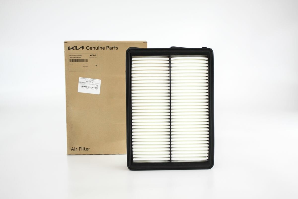 Фильтр воздушный MOBIS Оригинал KIA Sorento / Carnival 2015- (бензин) / Hyundai Santa Fe 2018/ Palisade 3.5 / КИА Соренто Карнивал Санта Фе Палисад 28113A9100