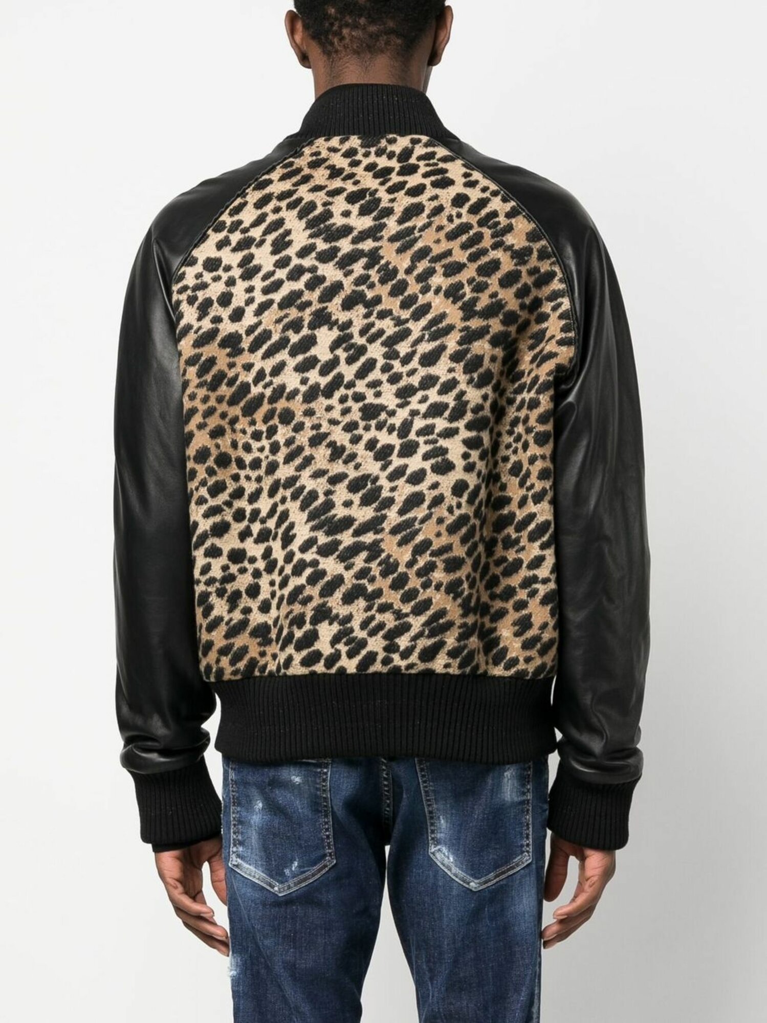 Куртка DSQUARED2 Leopard-print bomber jacket, размер 52 — фото 1