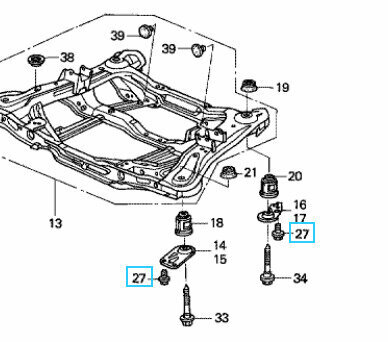 Болт с фланцем 8х16; Артикул Honda: 90166S87A00 (Оригинал)