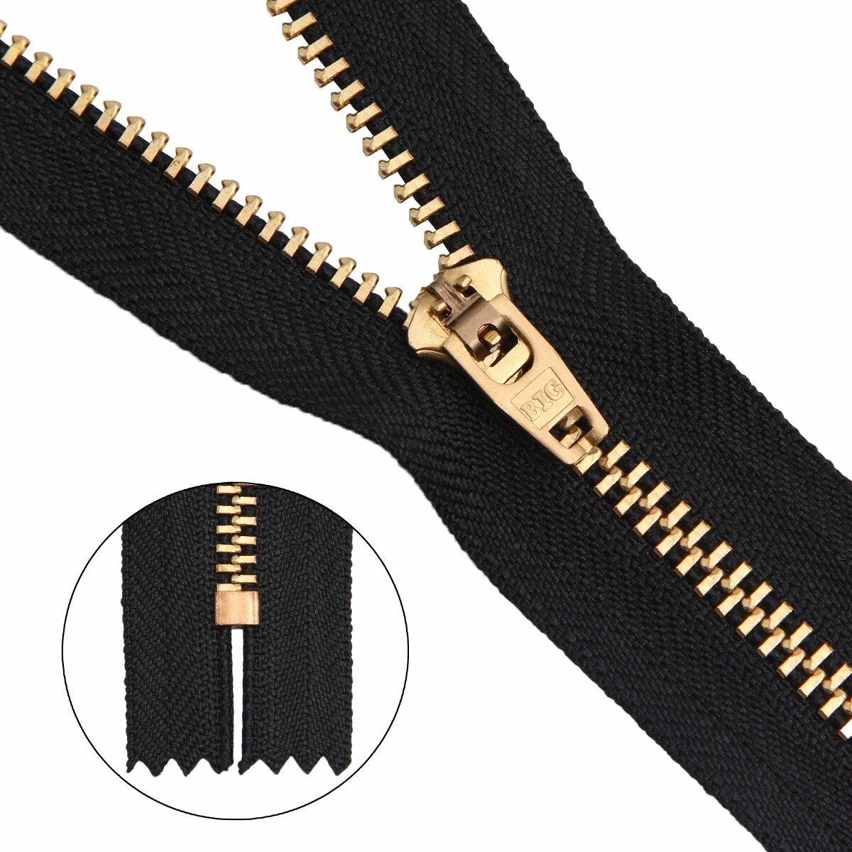 39092/16-3 Молния джинсовая 16 см. черн.